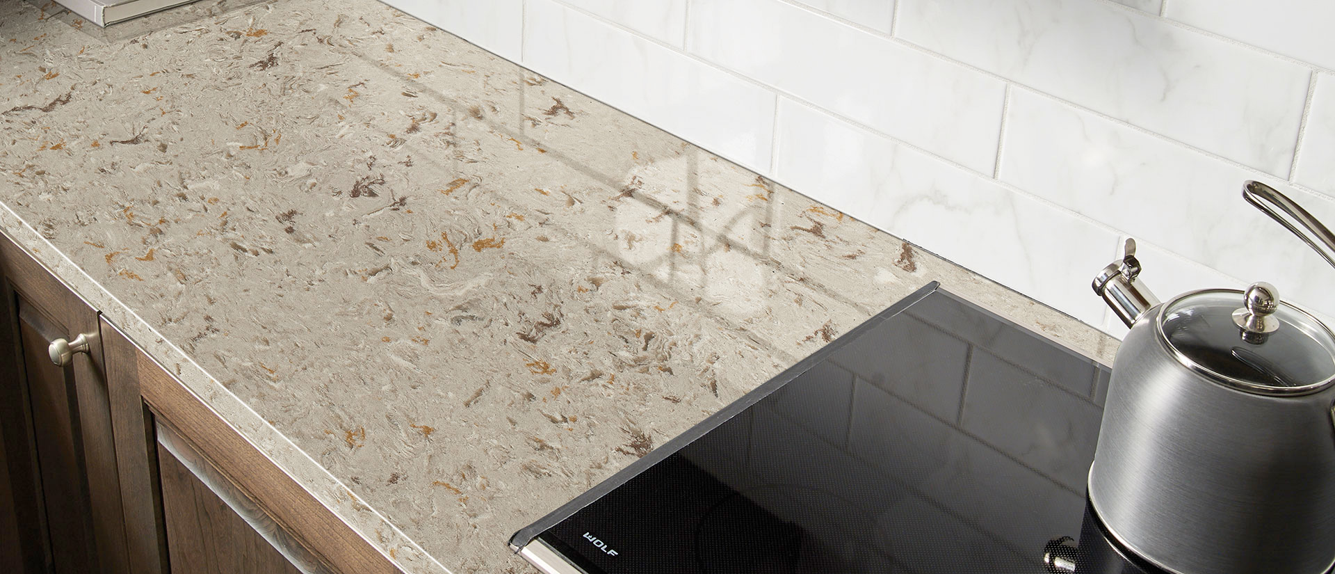 Chantilly Taupe Quartz Counterops | Quality Granite & Marble Wichita