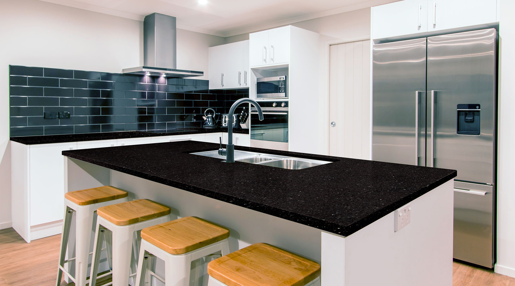 Terrazzo Nero Honed Quartz Counterops | Quality Granite & Marble Wichita